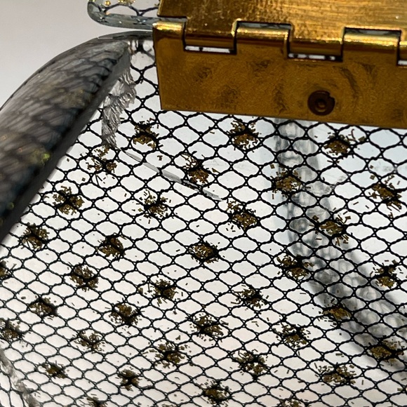 Wilardy | Bags | Very Rare Antique Wilardy Mark Lucite Gold Stardust ...